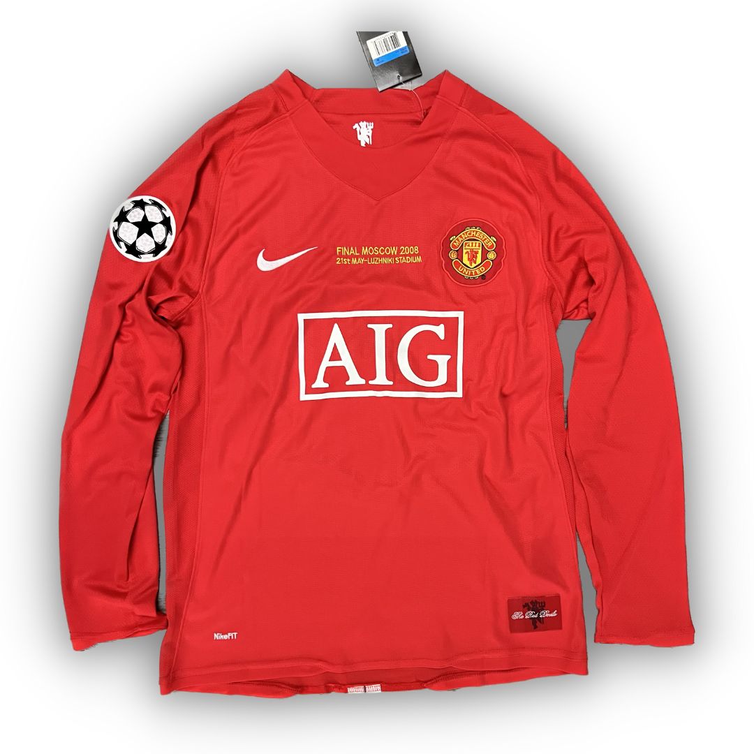 2007-08 - MANCHESTER UNITED HOME LONG SLEEVE | RETRO – The Retro Club Kit
